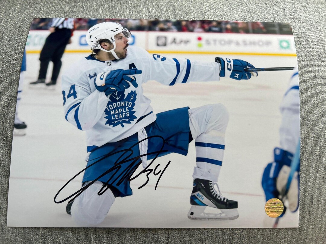 Auston Matthews Toronto Maple Leafs Signed Autographed Hockey Photo ...