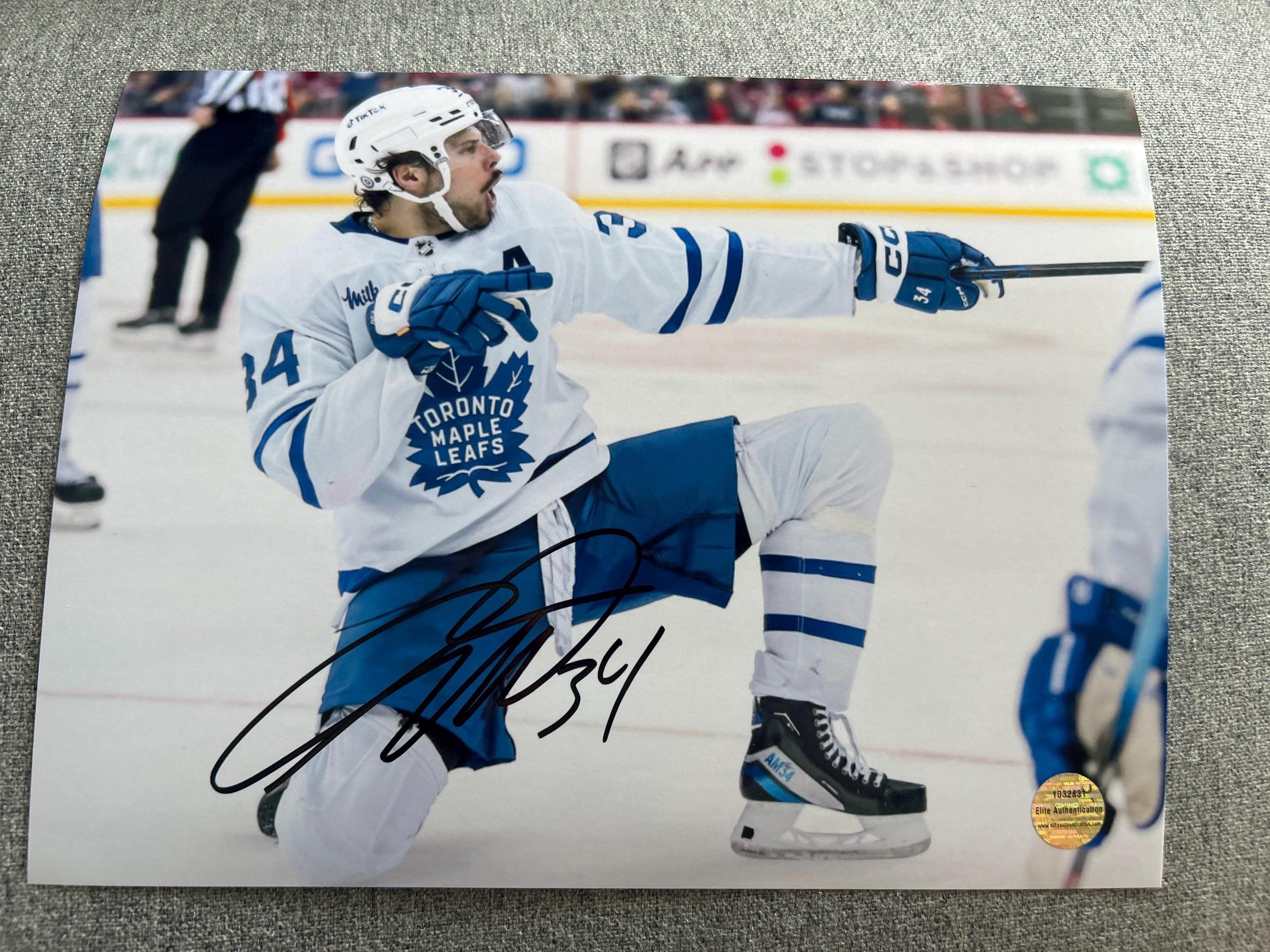 Auston Matthews Toronto Maple Leafs Signed Autographed Hockey Photo ...