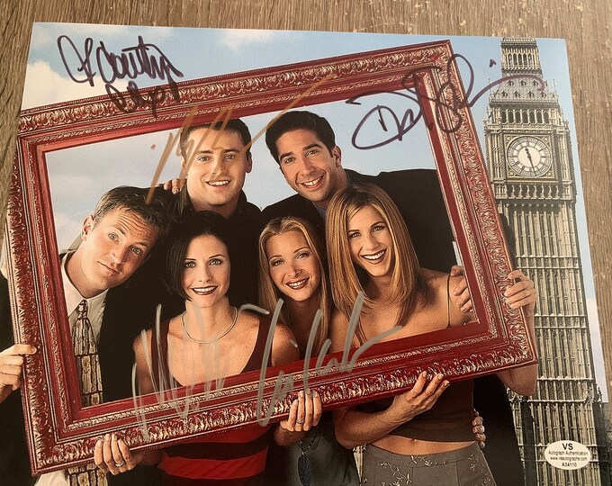 Friends Cast Signed Autographed 8x10 Photo Courteney Cox Matthew Perry ...