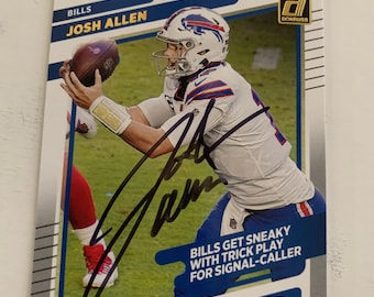 Josh Allen Signed Card - Etsy