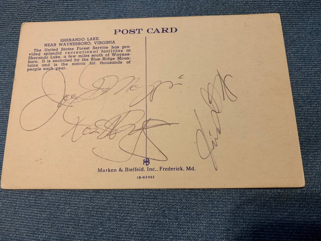 Joe Dimaggio Vince Dimaggio & Dom Dimaggio 3 Brothers Signed ...