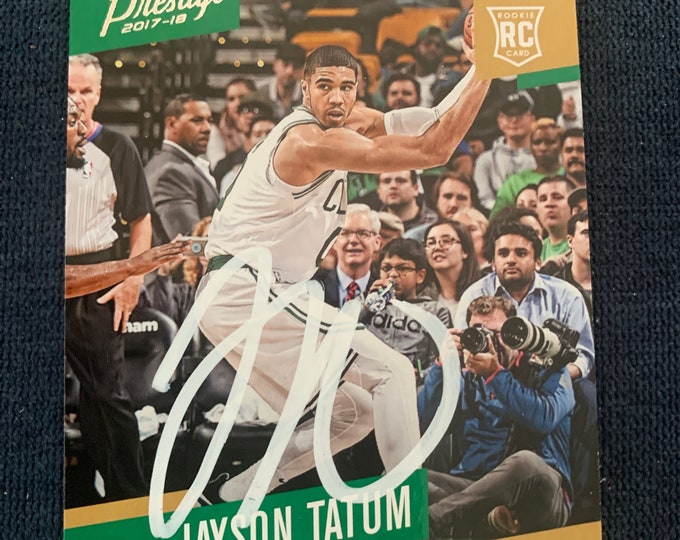 Jayson Tatum Autograph Card - Etsy