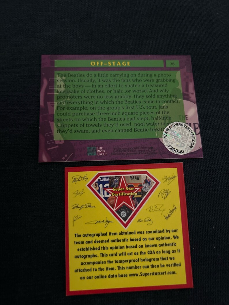 Paul Mccartney of the Beatles Signed Autographed 1993 the Beatles ...