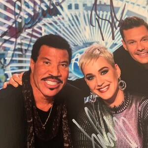 American Idol Judges Signed Autographed 8X10 Photo Luke Bryan, Katy ...