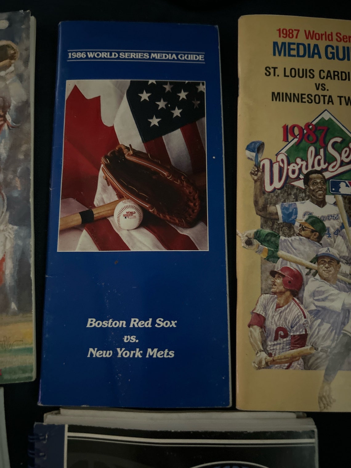 Seven (7) World Series Media Guides 1981, 85, 86, 87, 90, 95 and 2004 ...
