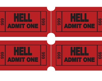 Vip Ticket to Hell - Etsy