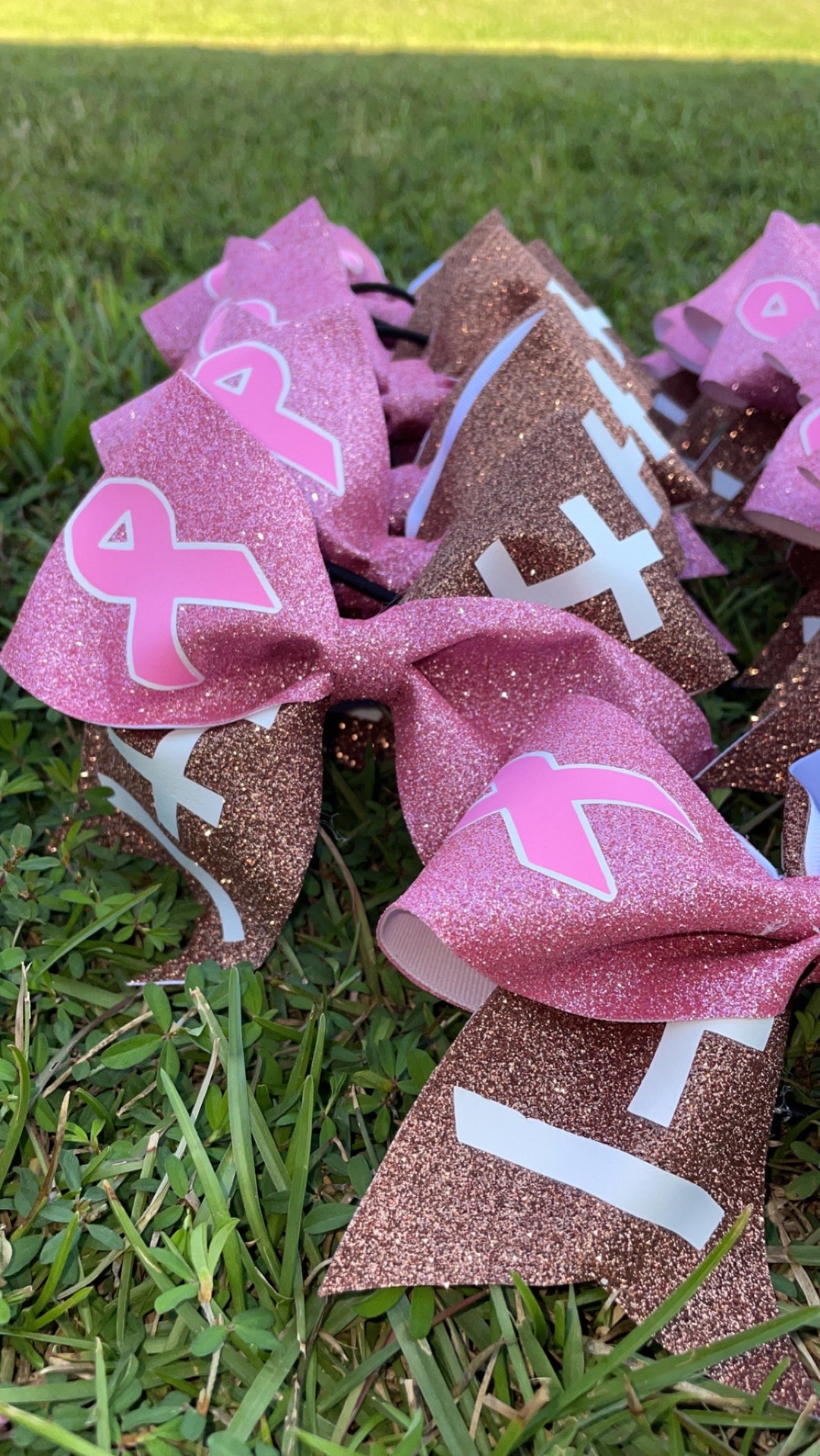 Pink Out Bow, Breast Cancer Awareness Bow, Breast Cancer Bow, Football ...