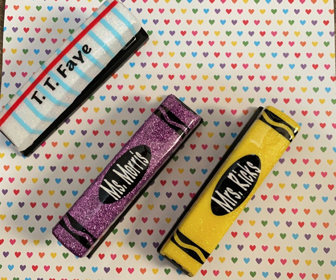 Personalized Stapler|teacher Stapler|pencil Stapler|glitter Stapler ...