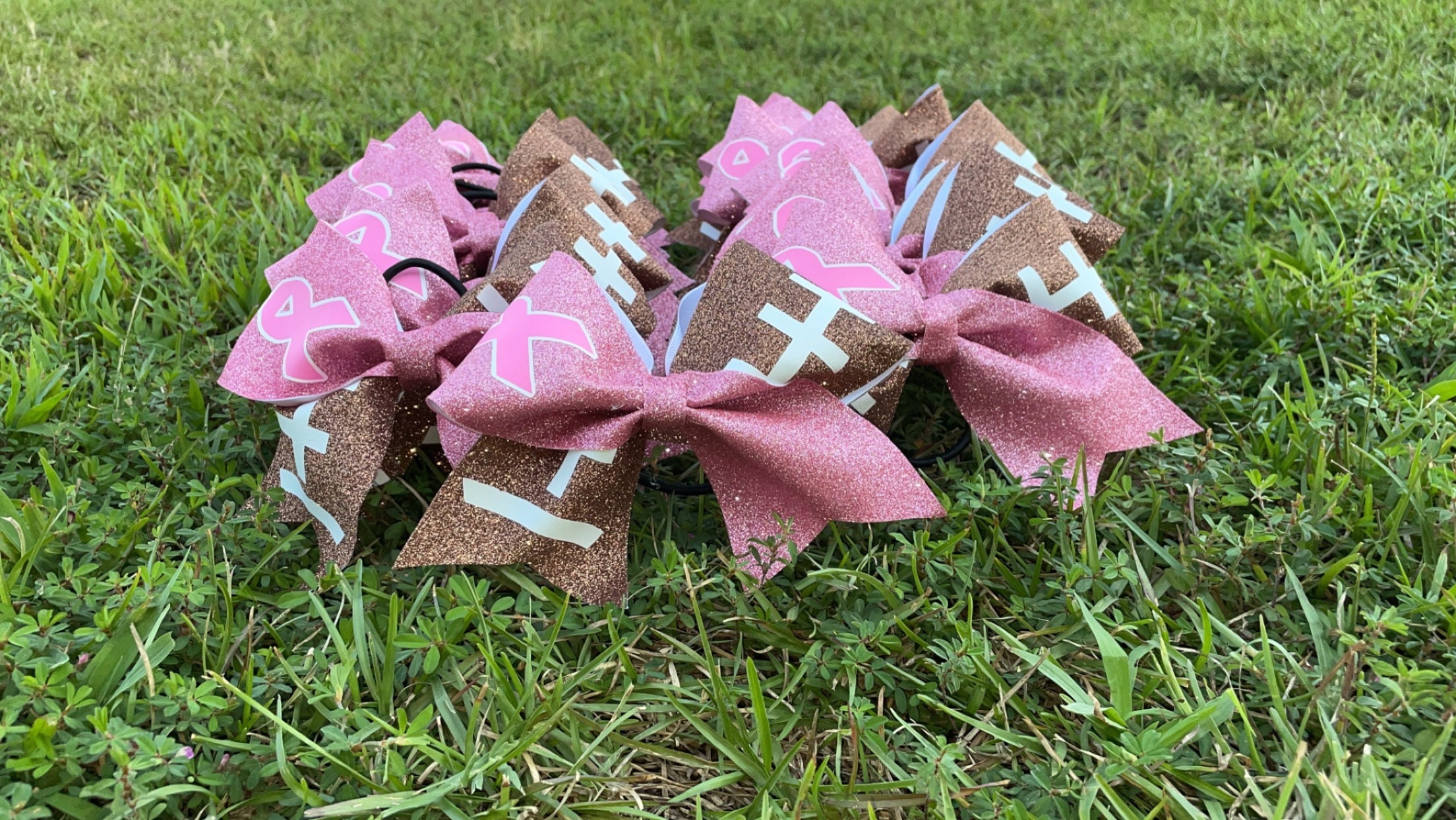 Pink Out Bow, Breast Cancer Awareness Bow, Breast Cancer Bow, Football ...