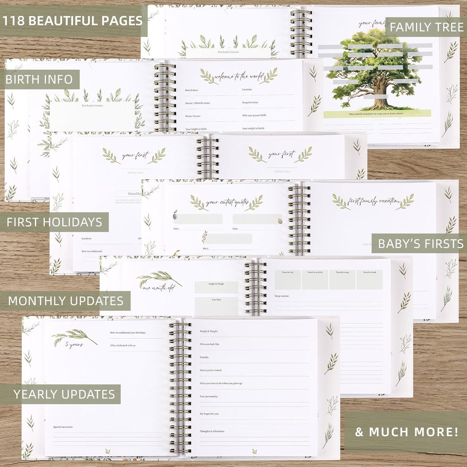 Baby Memory Book - First 5 Year Journal - Etsy