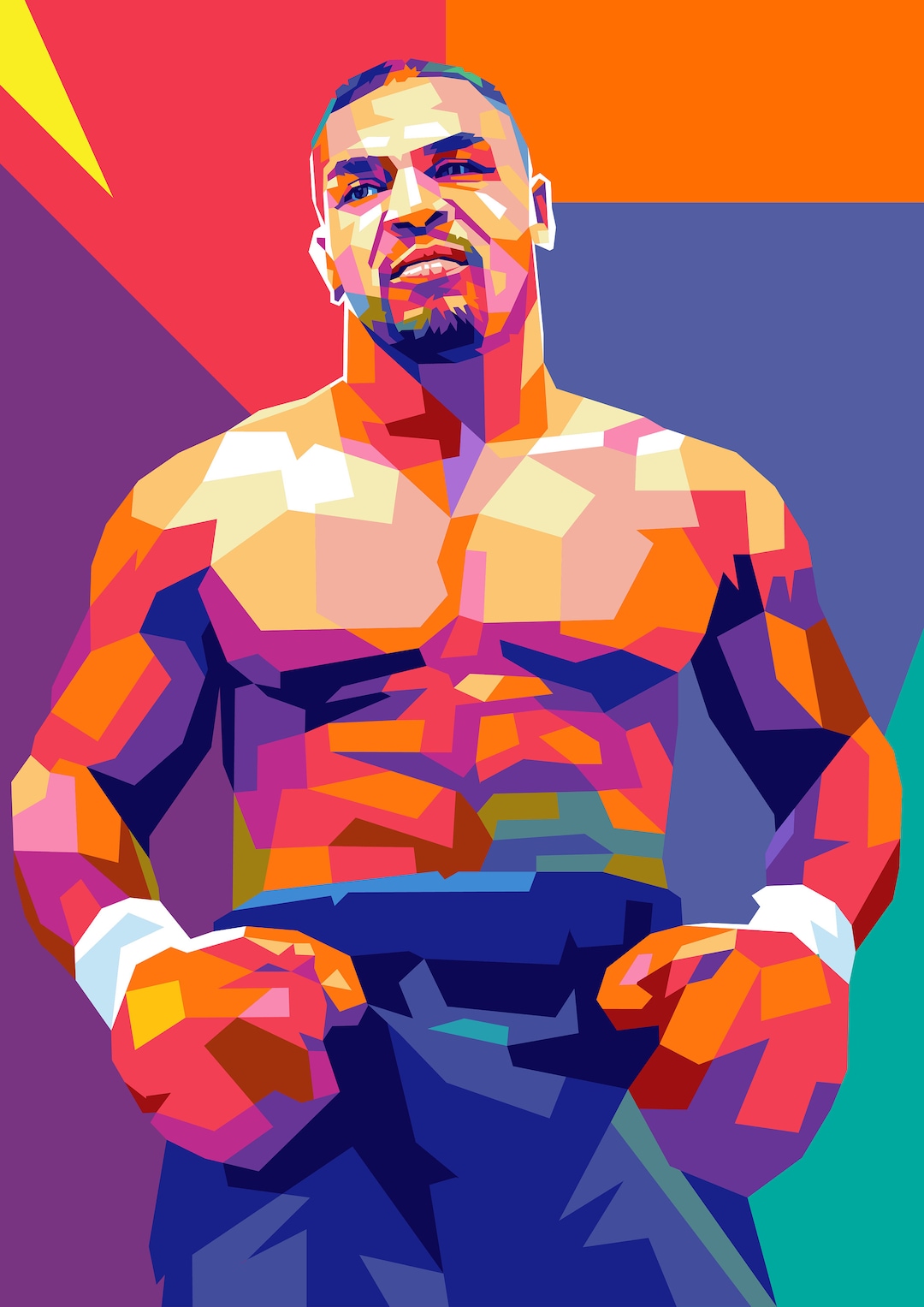 Mike Tyson Pop Art Portrait: Boxing Legend, Iron Mike (digital Download ...
