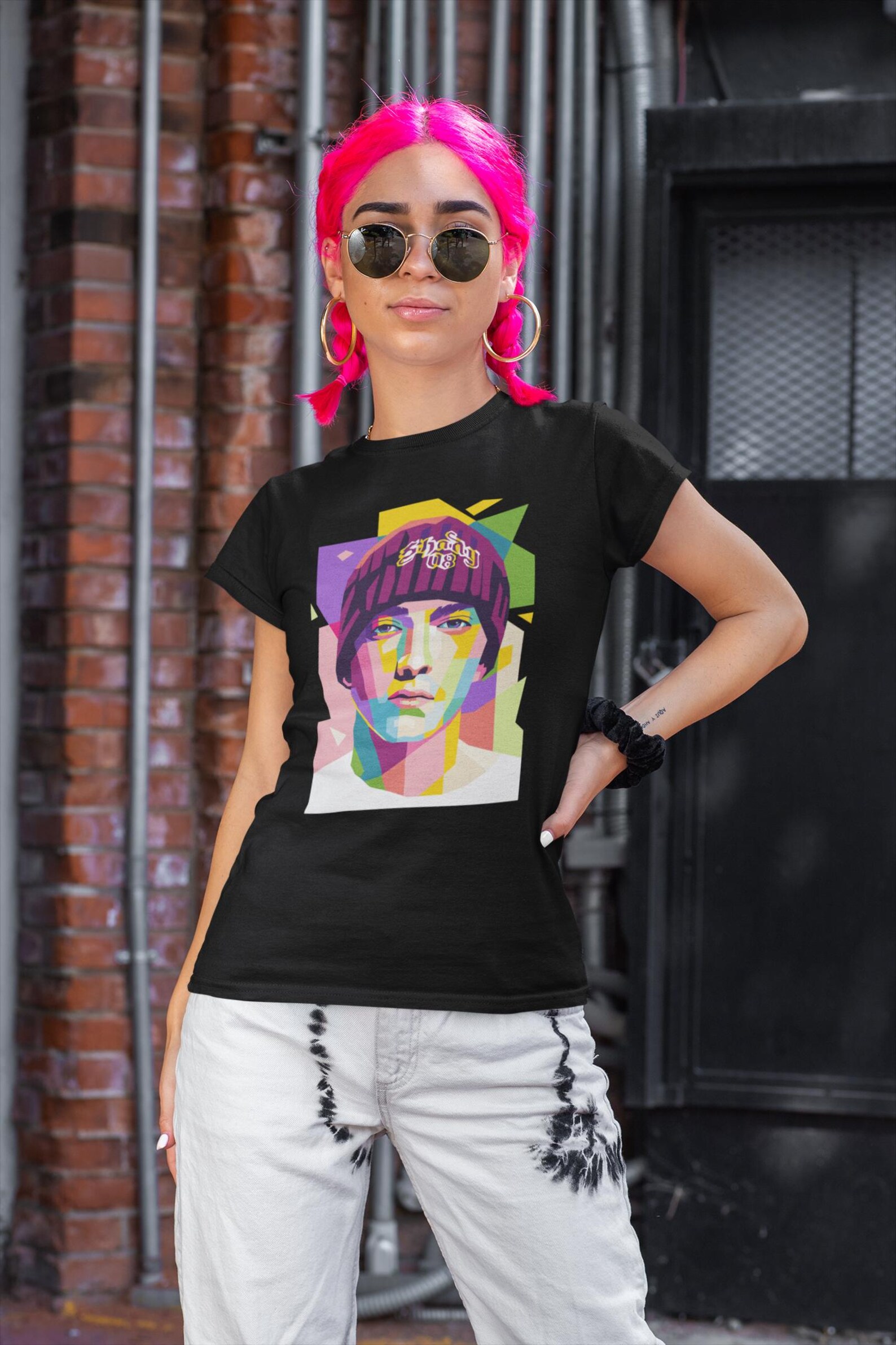 Eminem WPAP Art Portrait: Slim Shady Colorful Pop Art (digital Download ...