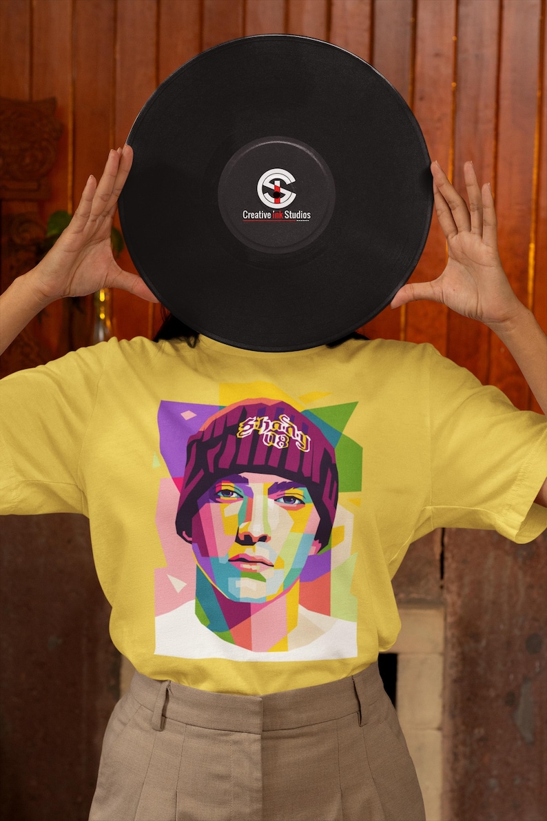 Eminem WPAP Pop Art Portrait: Slim Shady Digital Download, Hip Hop ...