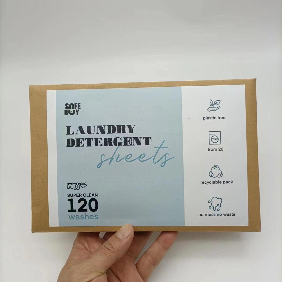 Safe Buy Laundry Detergent Sheets Biodegradable Easy Wash Plant Based ...