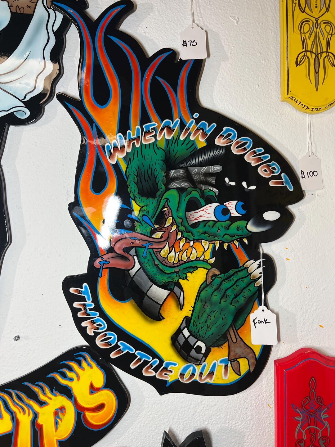 Rat Fink Sign (hand Done) - Etsy