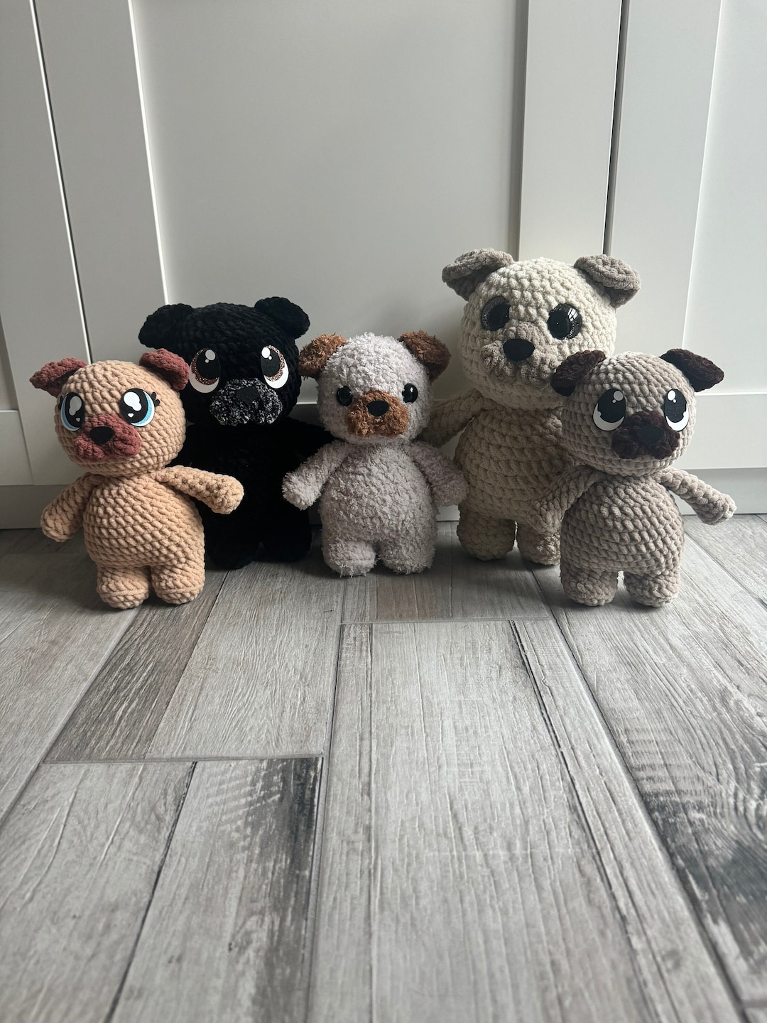 Pug Crochet Pattern (PDF) Pug Amigurumi Pattern Low Sew (only Sew on ...