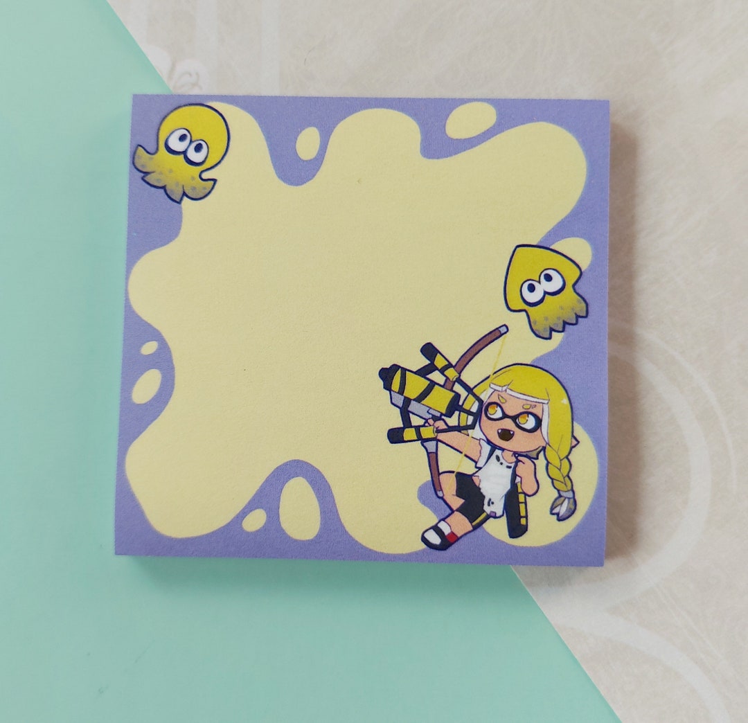 Splatoon Inkling Girl Sticky Notes - Etsy