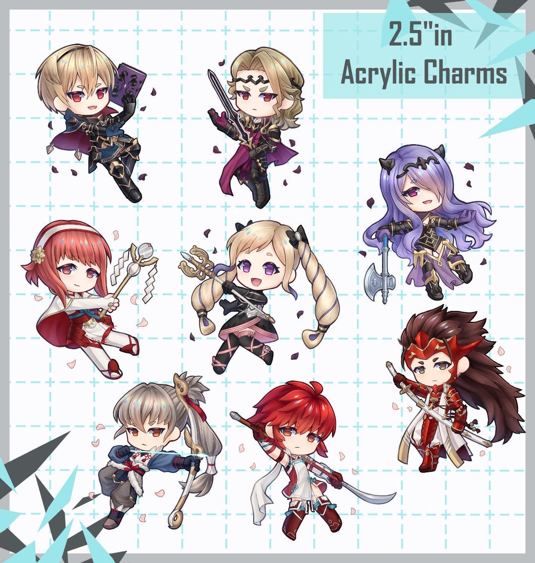 Fire Emblem Fates Acrylic Charms [PREORDER] - Etsy