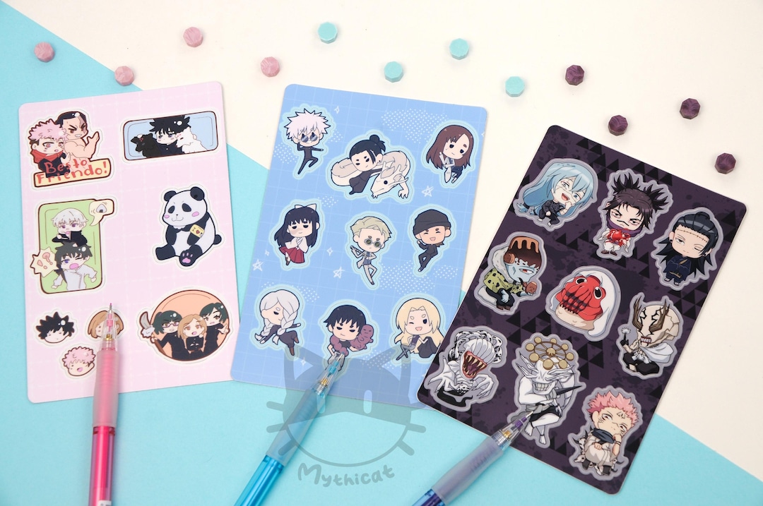 Blue Spring JJK Sticker Sheets - Etsy