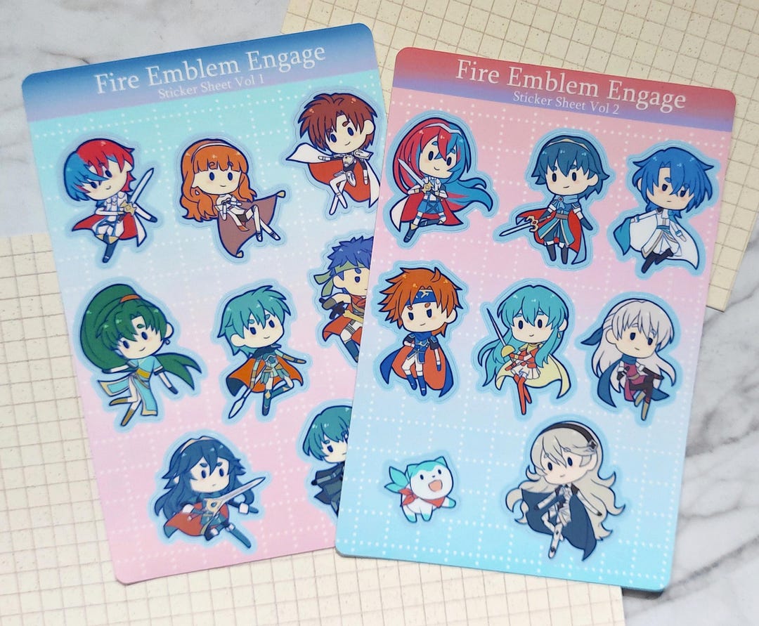 Fire Emblem Engage Sticker Sheets - Etsy