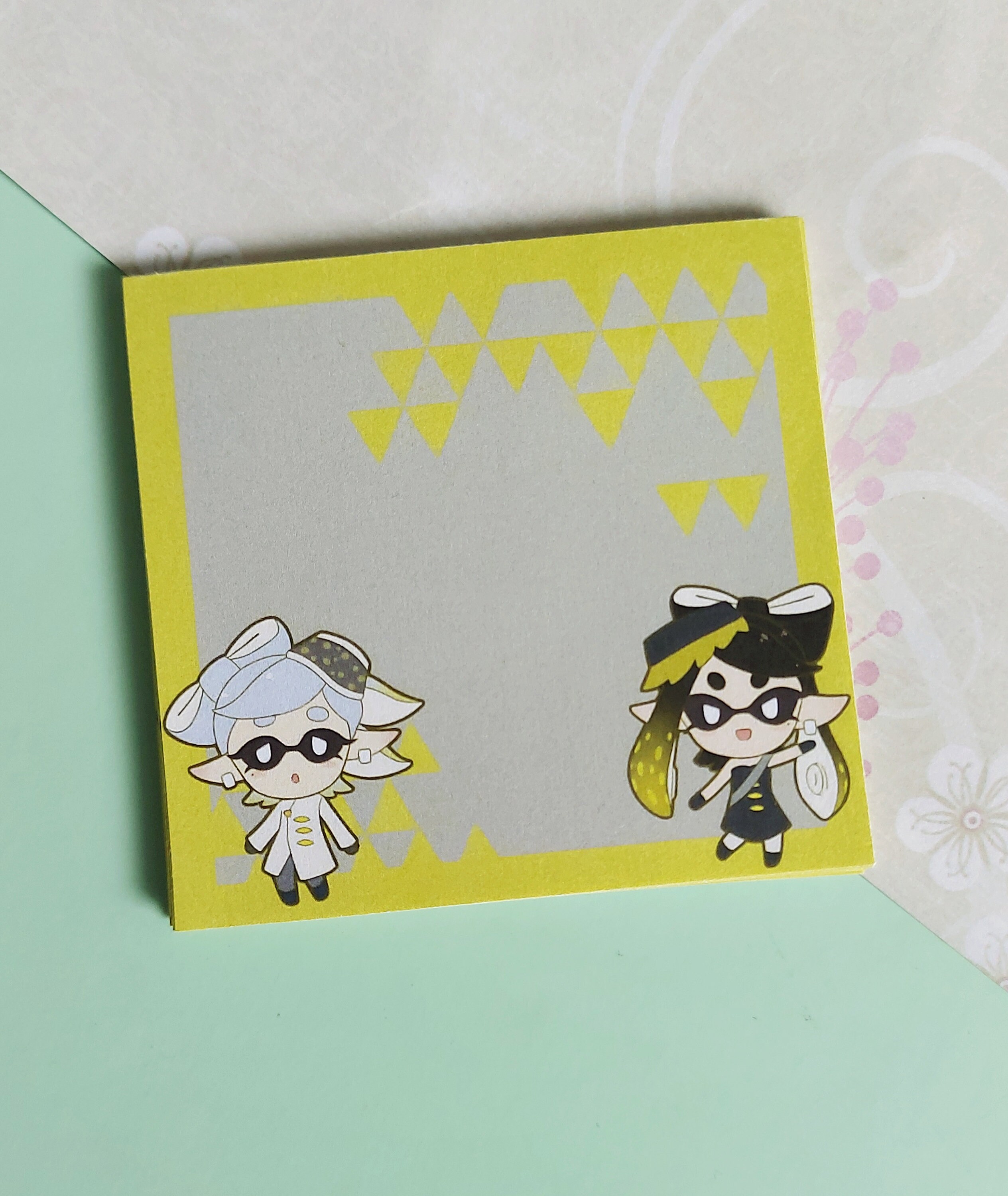 Splatoon Squid Sisters Callie and Marie Handmade Memo Pad - Etsy