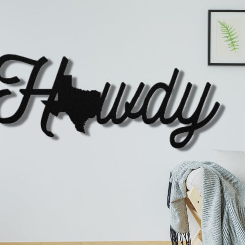 Howdy Metal Art Sign Texas A&M Decoration Aggies Graduation - Etsy