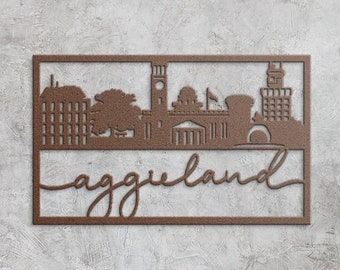 Aggieland Skyline - Etsy
