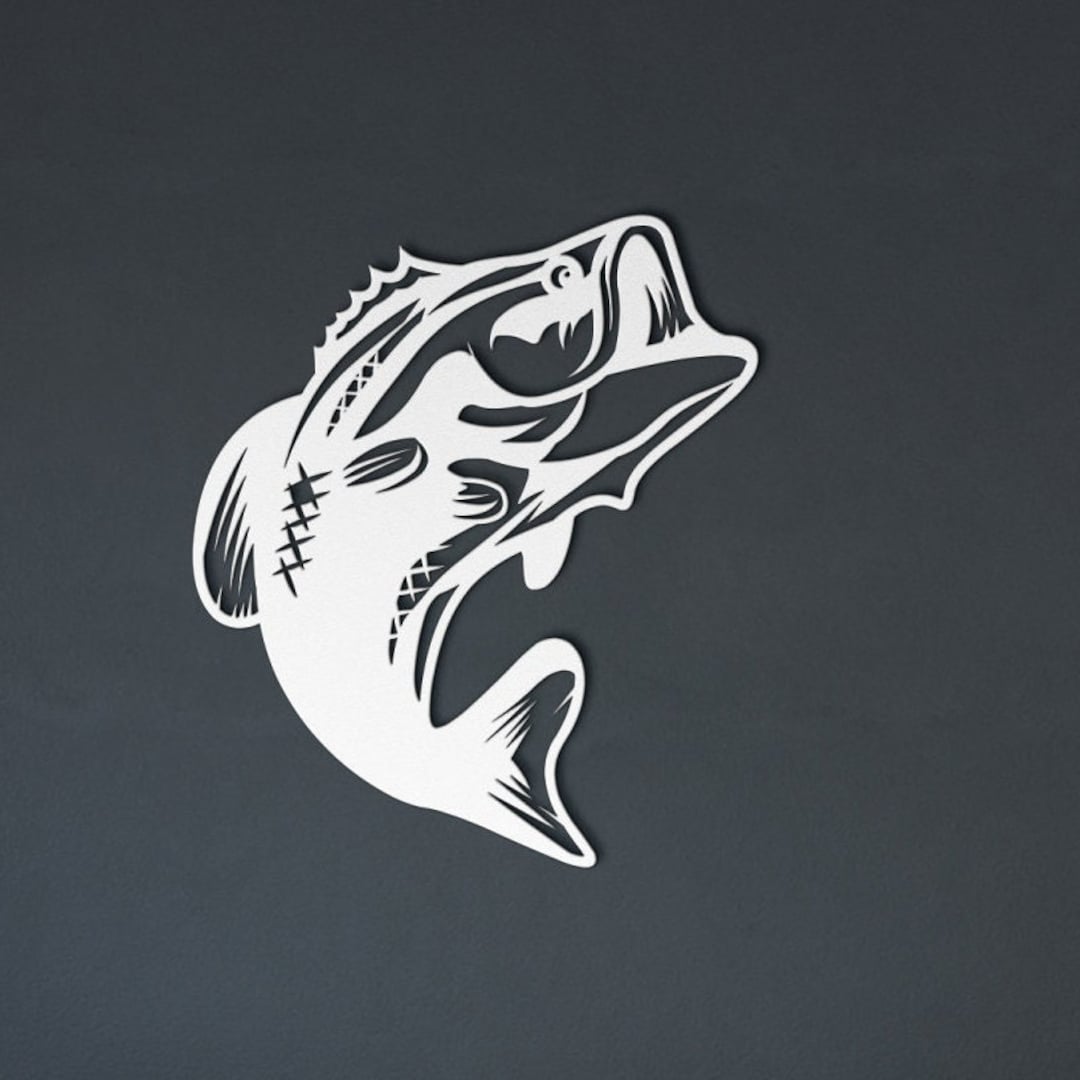 Bass Fish Metal Wall Art - Etsy