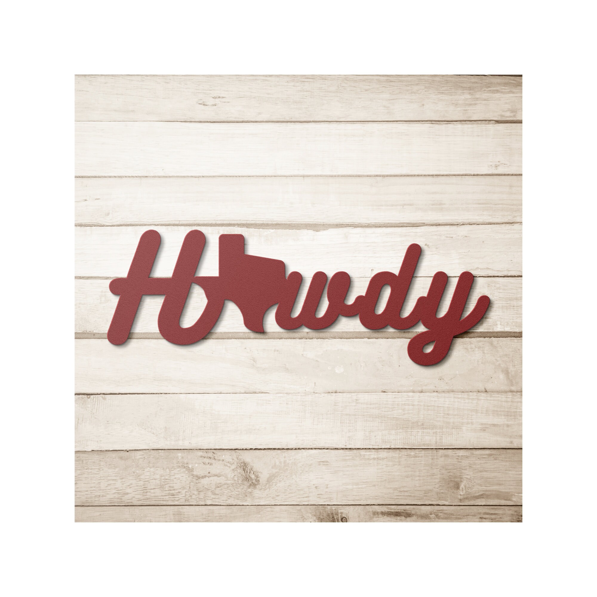 TX Howdy Metal Wall Art - Etsy