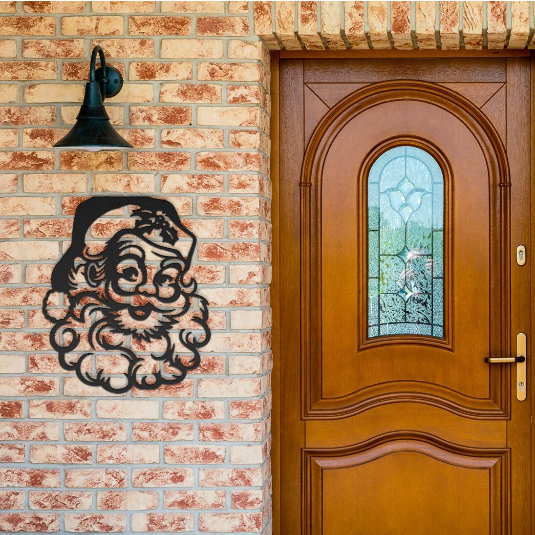 Classic Santa Metal Wall Art - Etsy