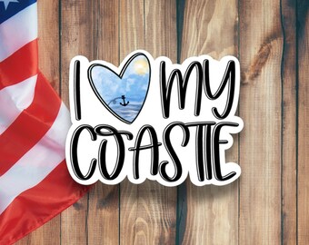 I Love My Coastie - Etsy