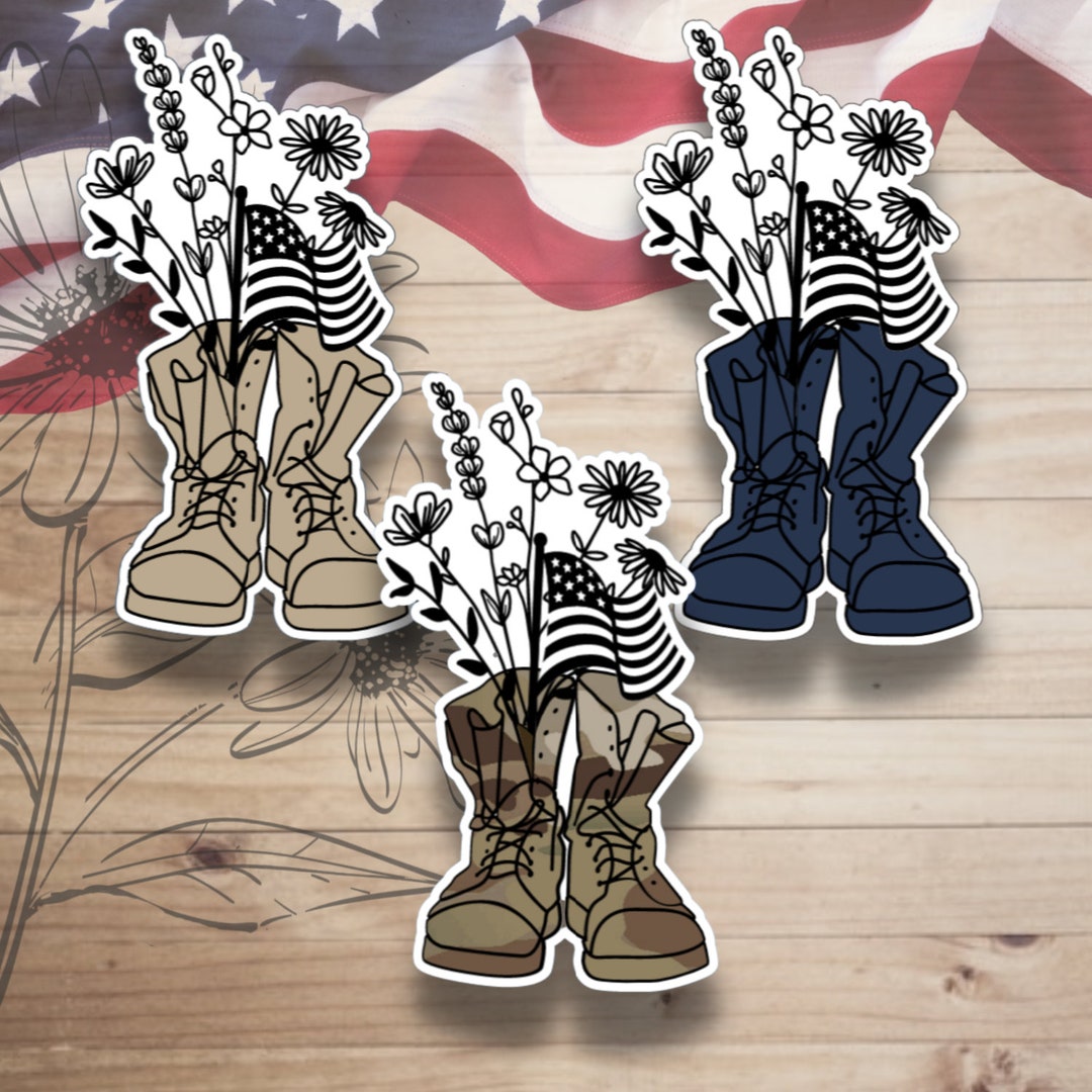 Military Boots Deployment Stickers Army Stickers Military - Etsy