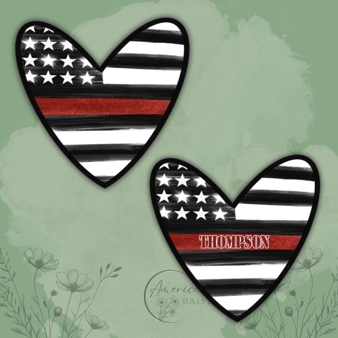 Support the Firefighters Stickers, Thin Red Line Flag, Firefighter Flag ...