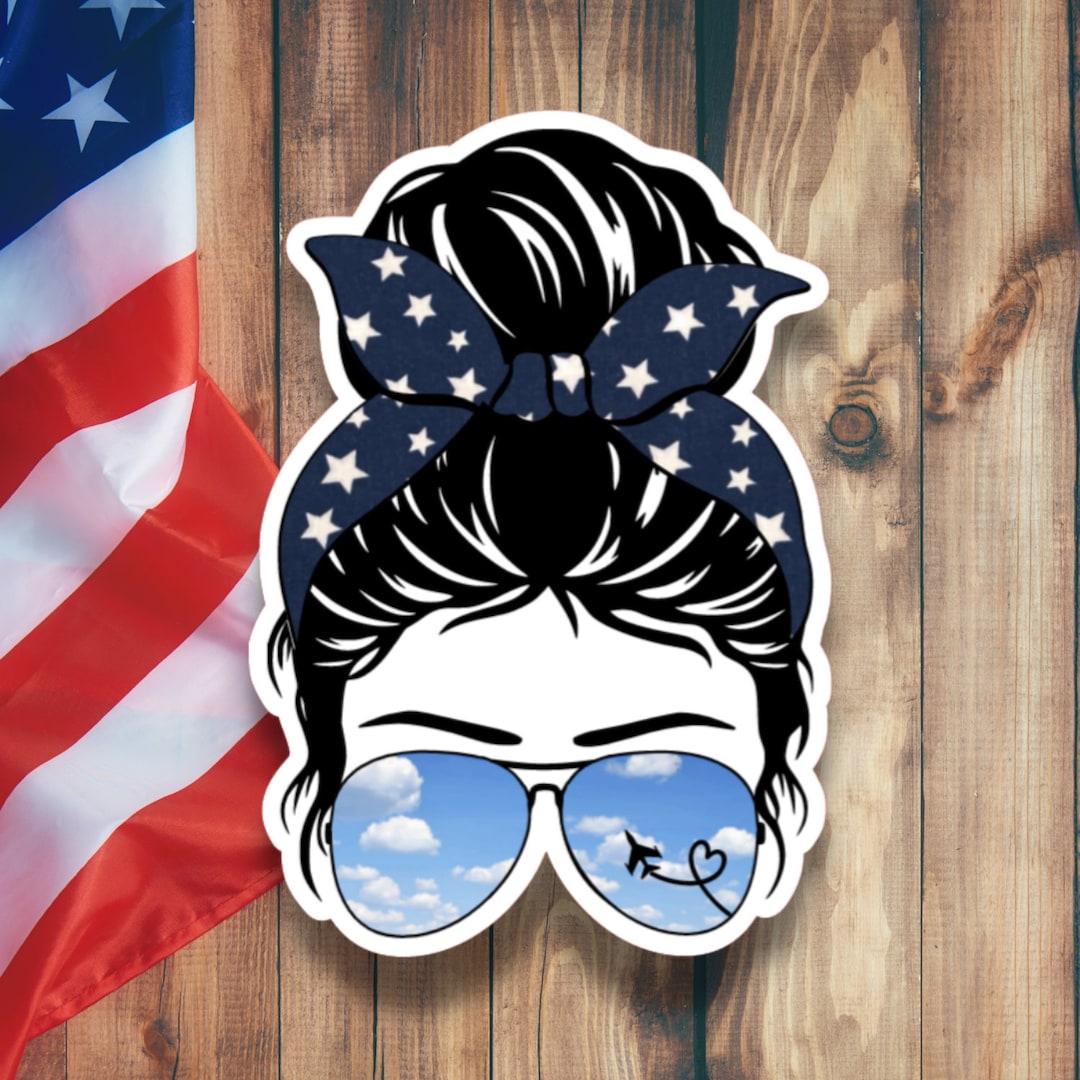 Military Mom Bun Air Force Mom Bun Patriotic Mom Bun - Etsy