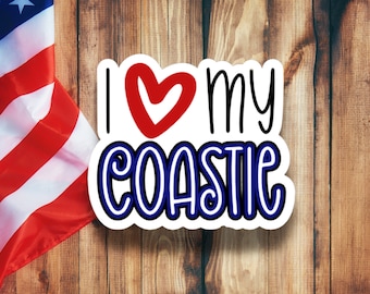 I Love My Coastie - Etsy
