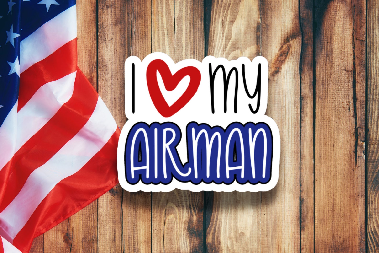 I Heart My Airman Sticker I Love My Airman Sticker Air Force | Etsy