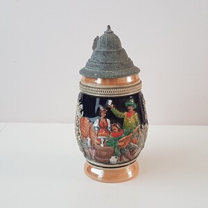 Vintage German Beer Stien, With Metal Lid. Wester - Etsy
