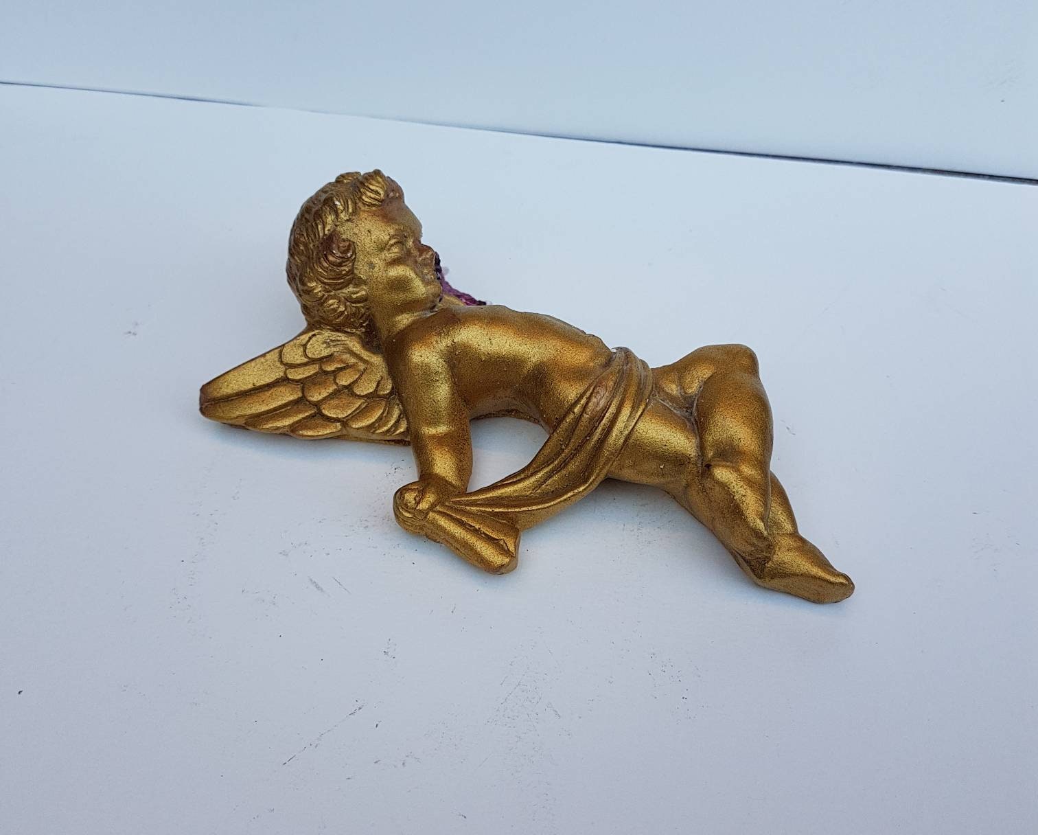 Small Angel, Cherub, Devil Wall Hanging, Hand Made, Upcycled, Evil ...