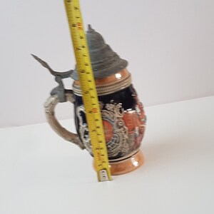 Vintage German Beer Stien, With Metal Lid. Wester - Etsy