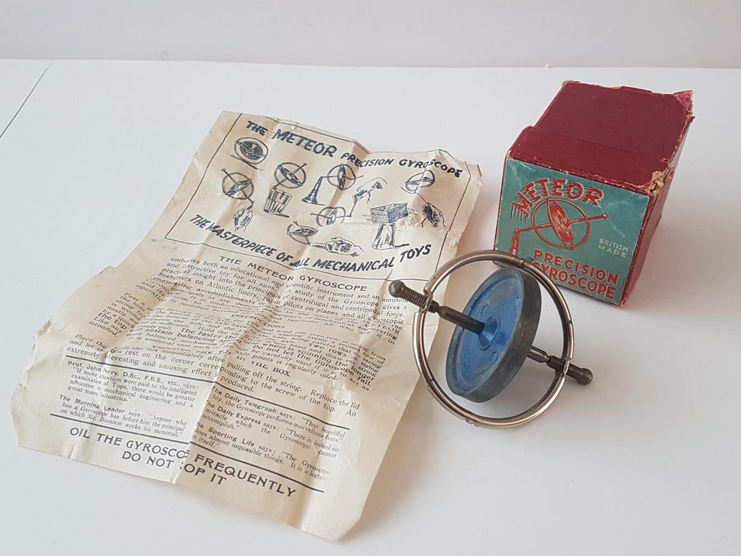 Antique Gyroscope Toy, 1920s, Original Box and Instructions - Etsy