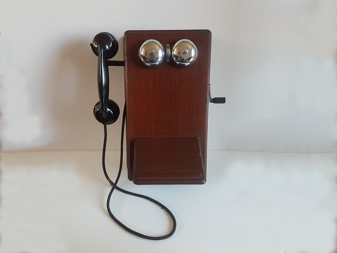 Vintage Wooden Wall Hanging Telephone, 1930s, Stromberg Carlson , Mine ...
