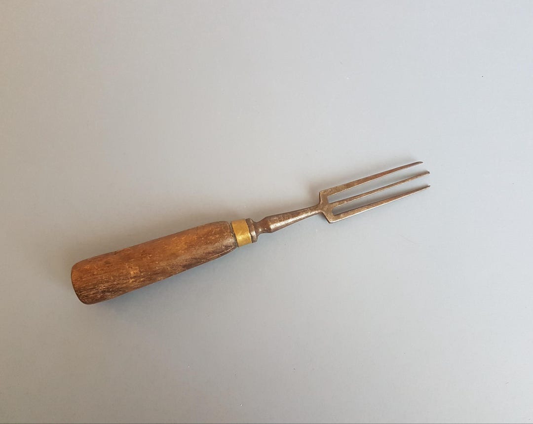 Large Antique Three-pronged Fork, Handmade, Rustic, Meat Fork - Etsy