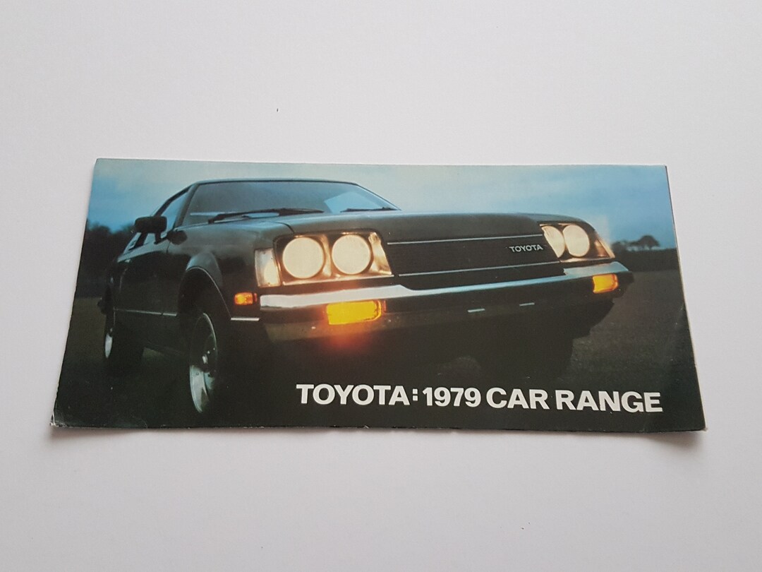 Vintage Car Brochure Toyota 1979 Car Range Brochure - Etsy