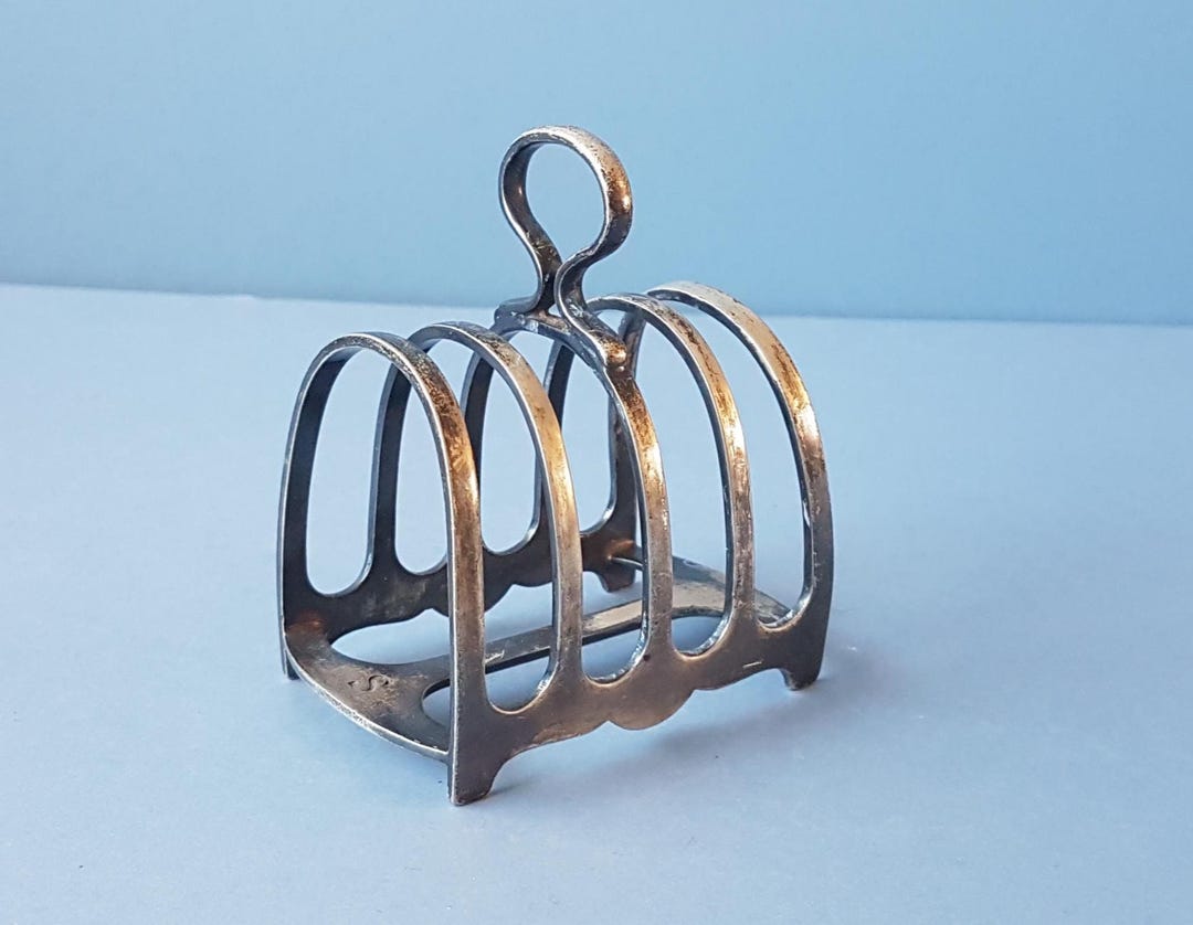 Antique Silver Plated 4 Slice Toast Rack, by Walker and Hall, Fine ...