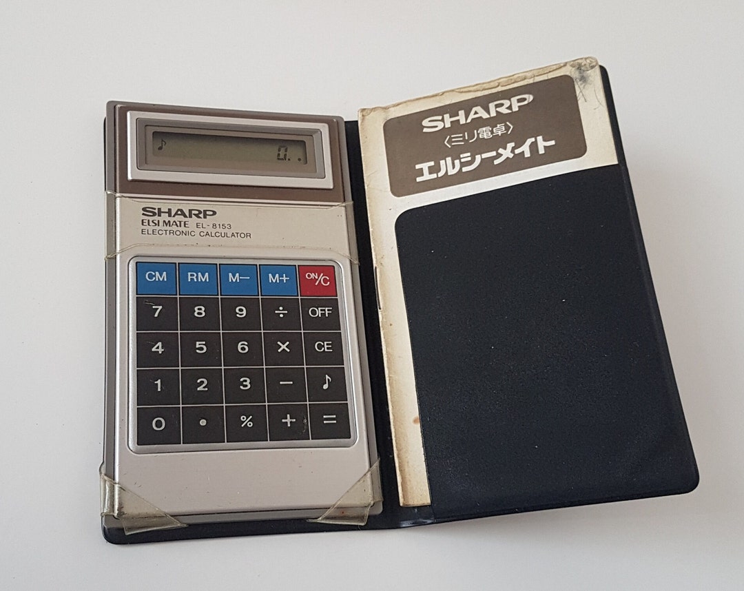 Vintage Sharp Calculator, Vintage, 80s, Working, Simple, Prop - Etsy