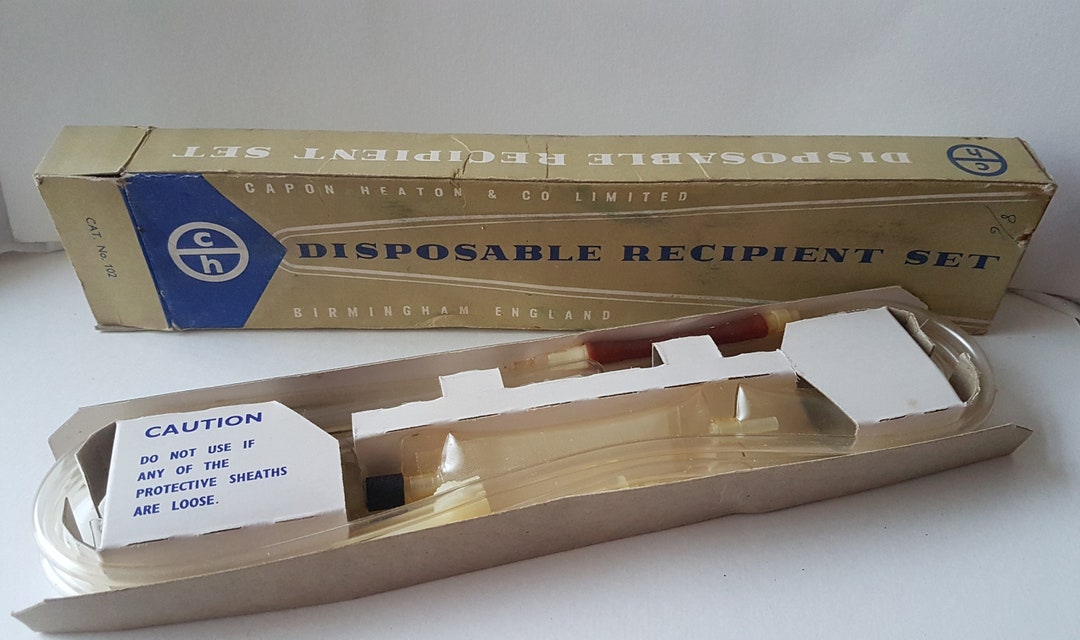 Vintage Medical Equipment, Disposable Recipient Set, 1960s, Prop ...