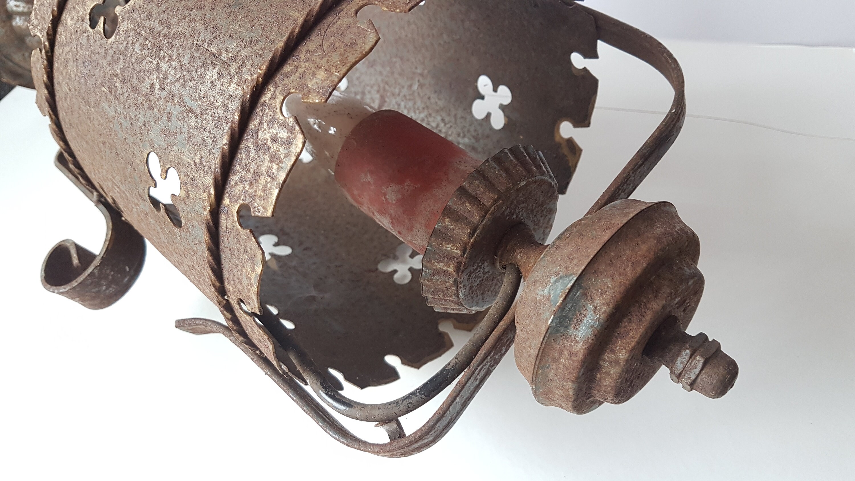Vintage Gothic Iron Castle Pendant Light, Porch Light, Lantern, 1970s ...