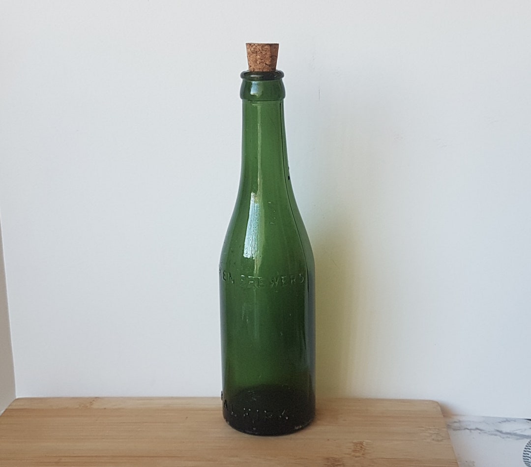 Vintage Emerald Green Beer Bottle, Aitkins Brewers, Scotland ...