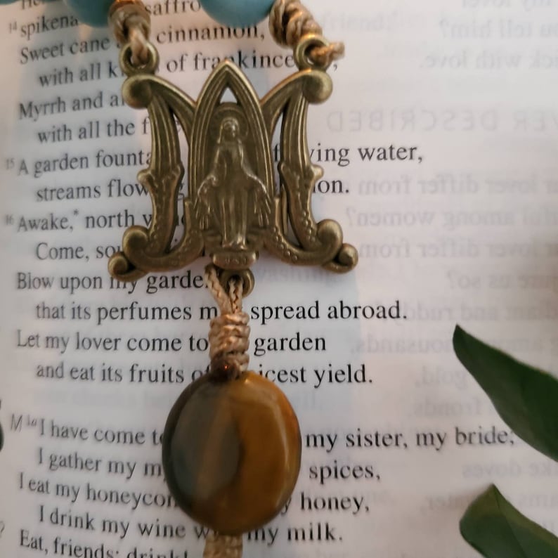 Handcrafted Sea of Auspice Maria Rosary/ Catholic - Etsy