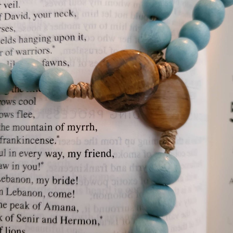 Handcrafted " Sea of Auspice Maria" Rosary/ Catholic Rosary - Etsy
